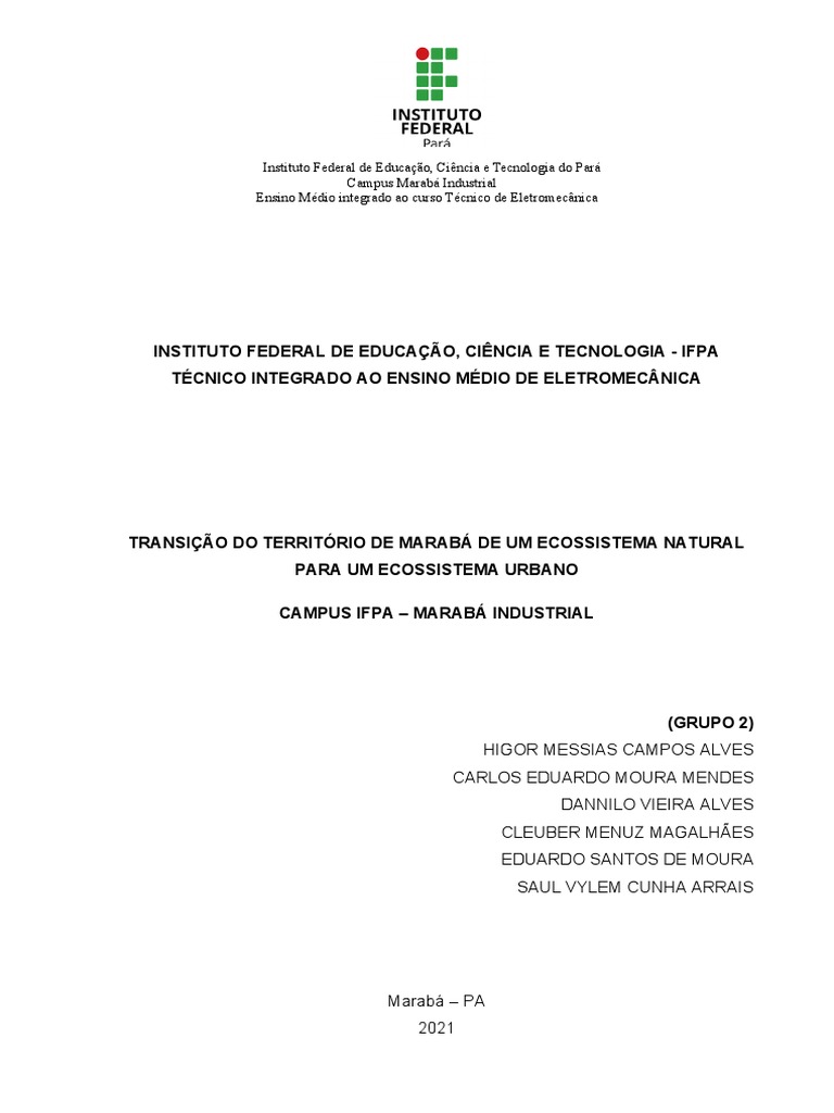 Relatório - Educação Ambiental (Ecossis) | PDF | Biologia de ... Relatório - Educação Ambiental (Ecossis) | PDF | Biologia de ...