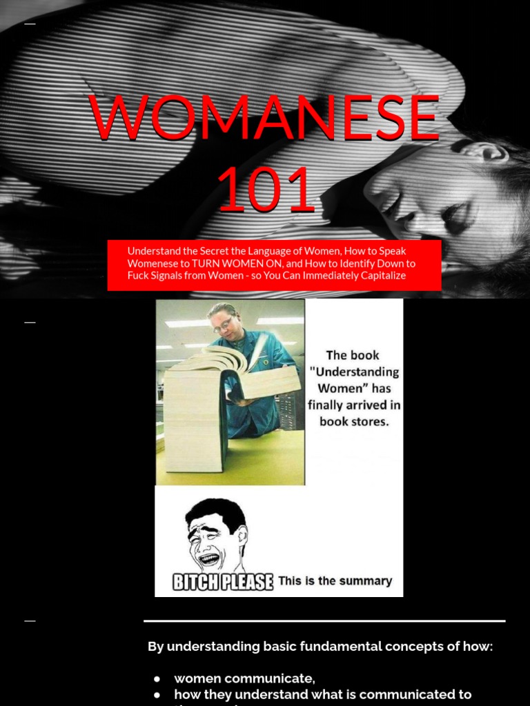 Decode the Secret Language of Women and Speak Womanese to Turn Them On | PDF | Body Language ...
