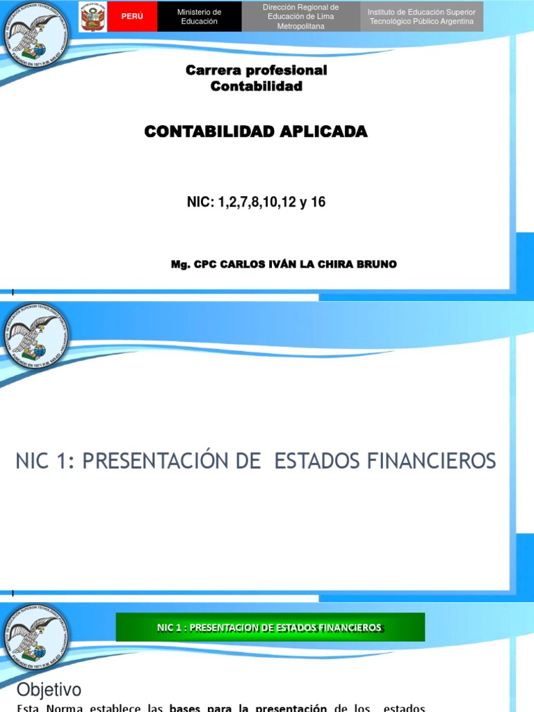 NIC1,2,7,8,10,12 y 16 | PDF | normas internacionales de INFORMACION ...