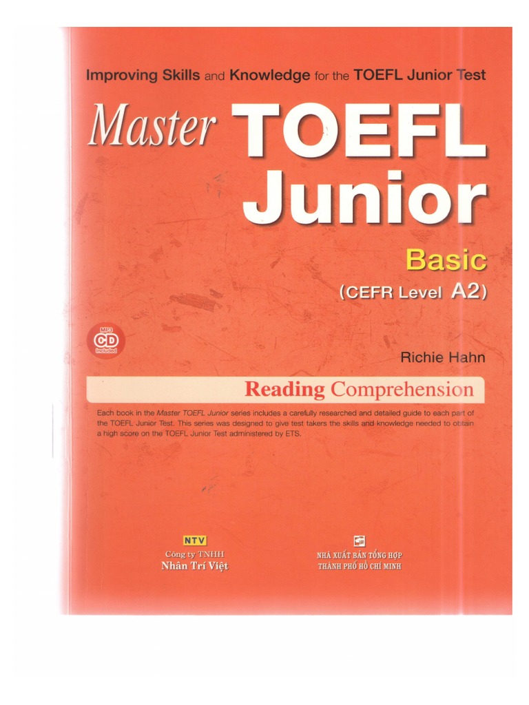 Hahn Richie Master TOEFL Junior Basic Cefr Level A2 Reading | PDF
