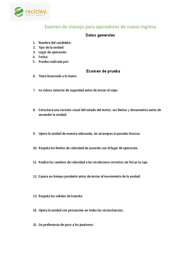 Examen Operadores | PDF