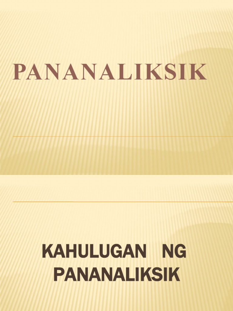 Pananaliksik | PDF