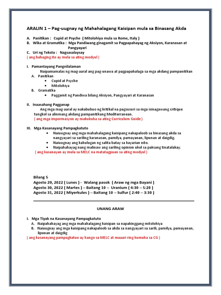 Q1 Week3 Aralin1 | PDF