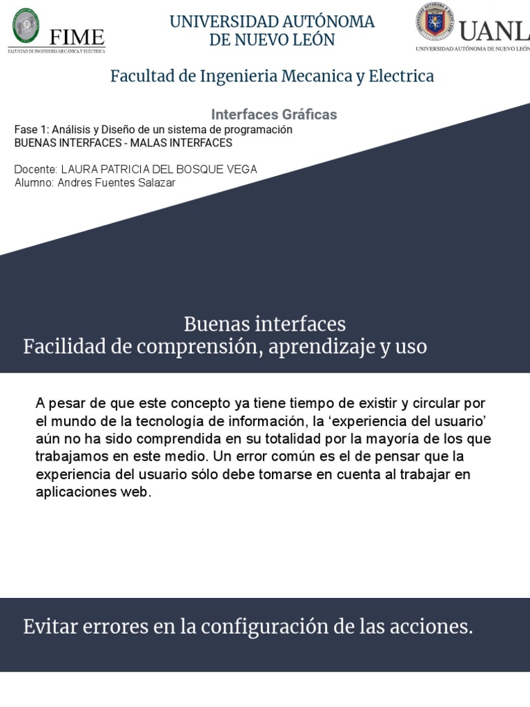Tarea#1.2 Presentacion | PDF | Interfaces gráficas de usuario | Interfaz de usuario