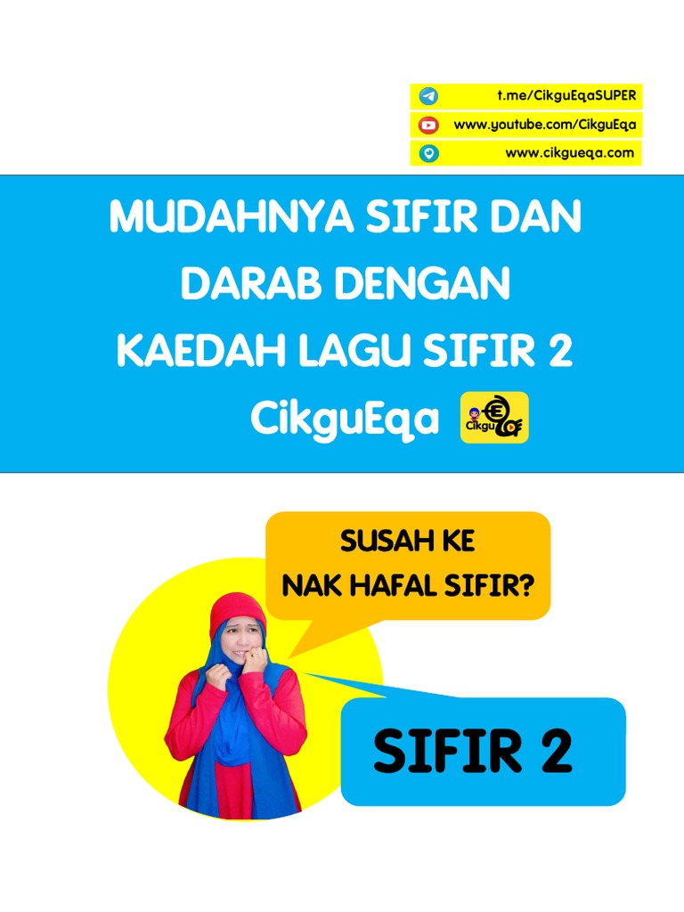 Modul Pelaksanaan Penguasaan Sifir 2 Dengan Kaedah Lagu Sifir 2 Cikgueqa | PDF