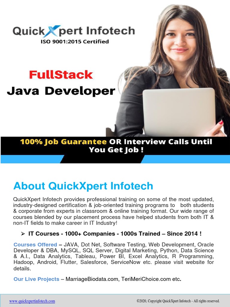 Java Full Stack Developer Syllabus | PDF | Spring Framework | Method (Computer Programming)