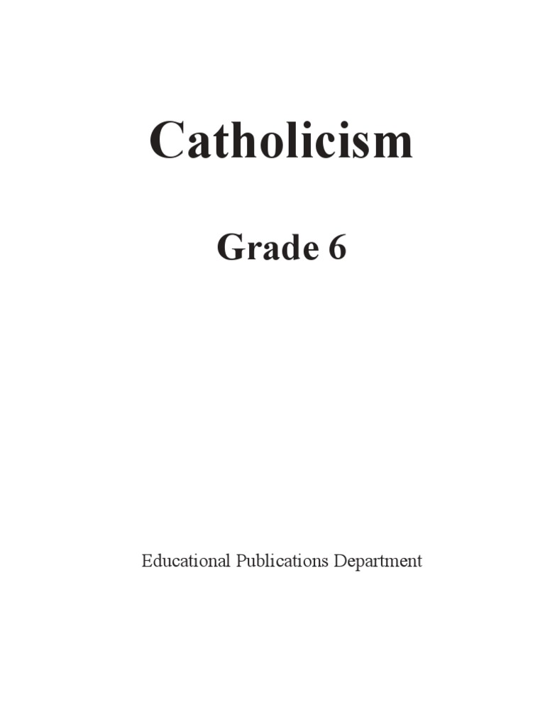 Grade 6 Catholic Religion Textbook | PDF | Torah | Jesus