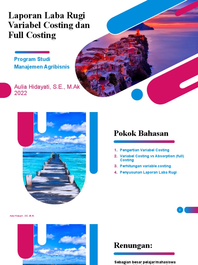 Laporan Laba Rugi: Variabel vs Full Costing | PDF