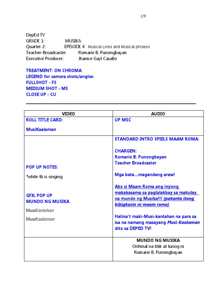 Script DepEd TV | PDF