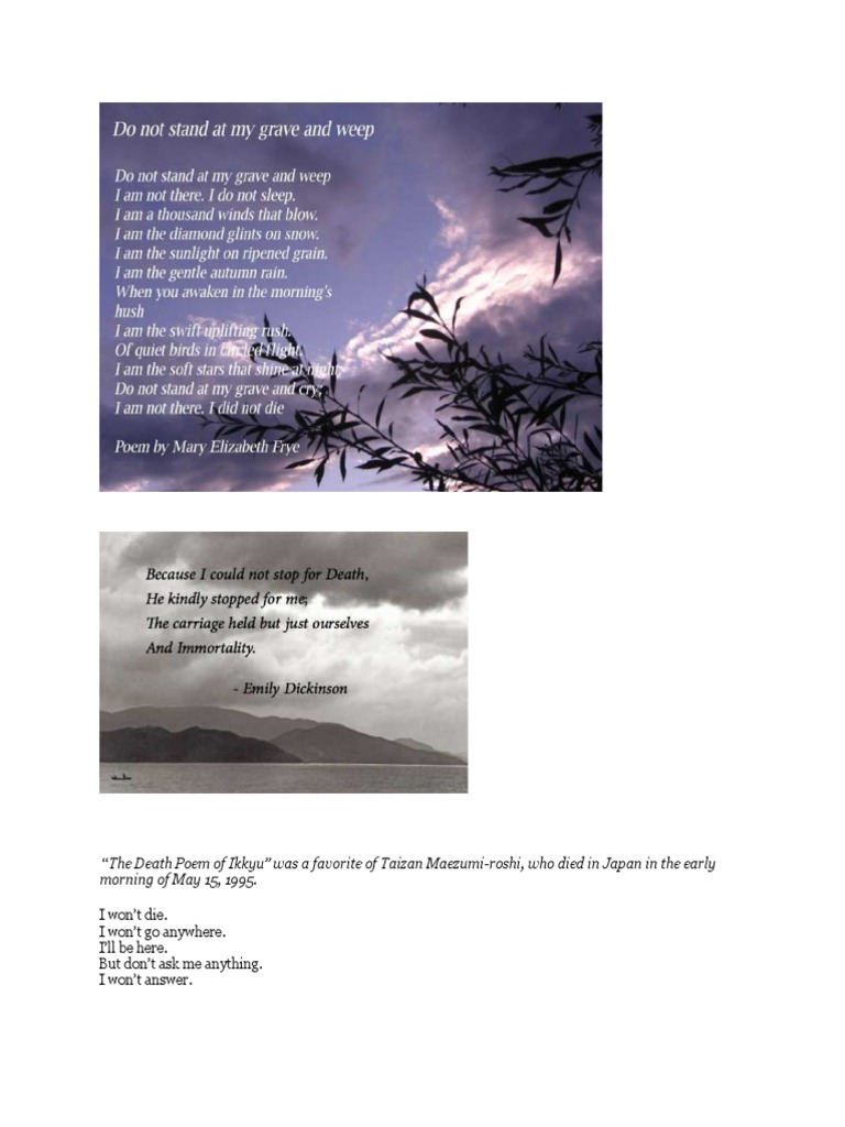 Poems About Death | PDF