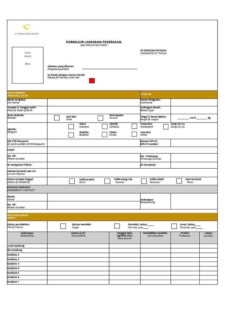 Application Form 2021 | PDF