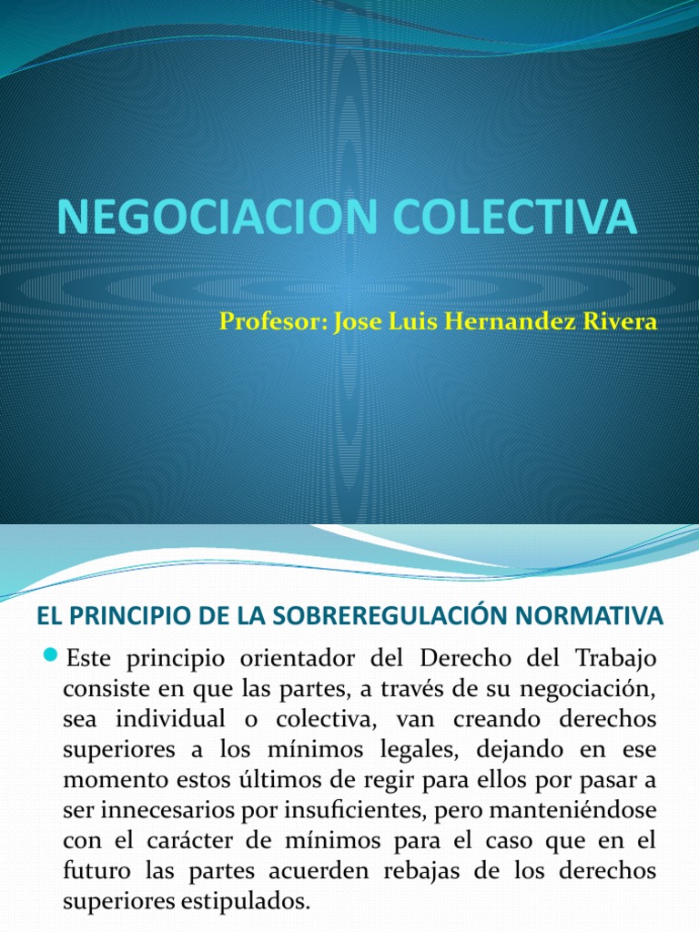 Negociacion Colectiva | PDF | Acuerdo colectivo | Sindicato