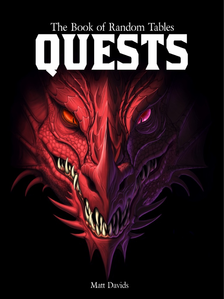 The Book of Random Tables Quests | PDF