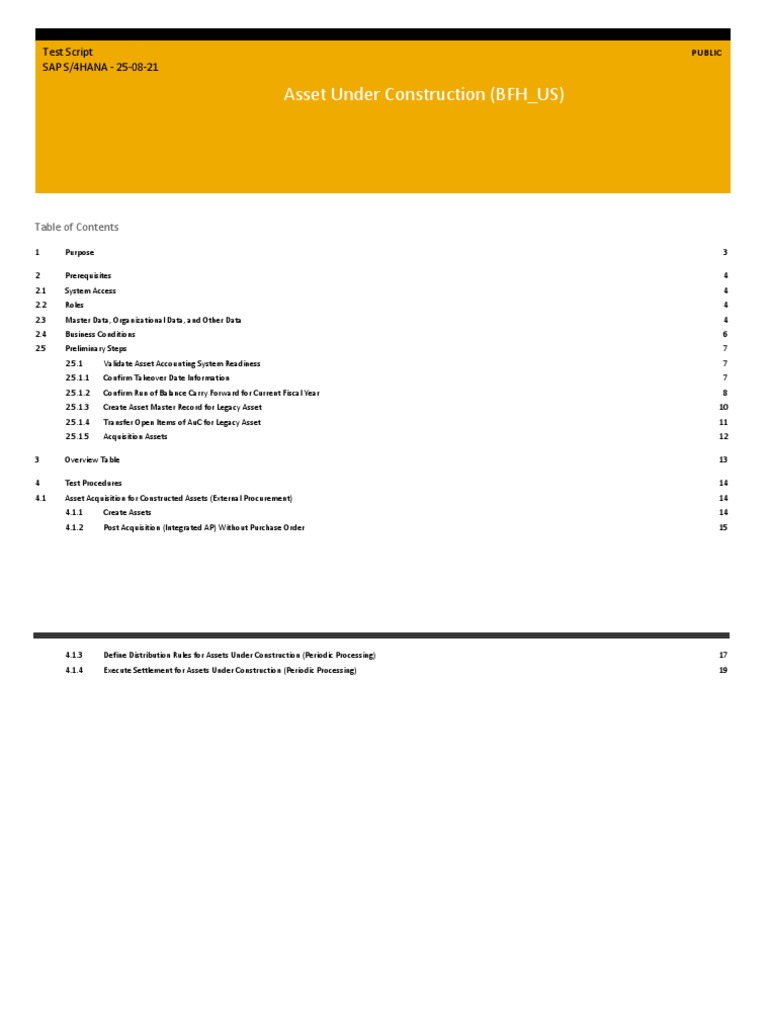 FI - Asset Under Construction - SAP | PDF | Accounts Payable | Invoice