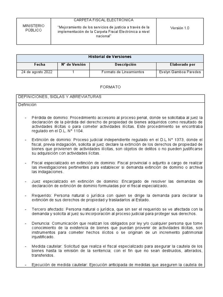 Formato Lineamientos | PDF | Sentencia (ley) | Fiscal
