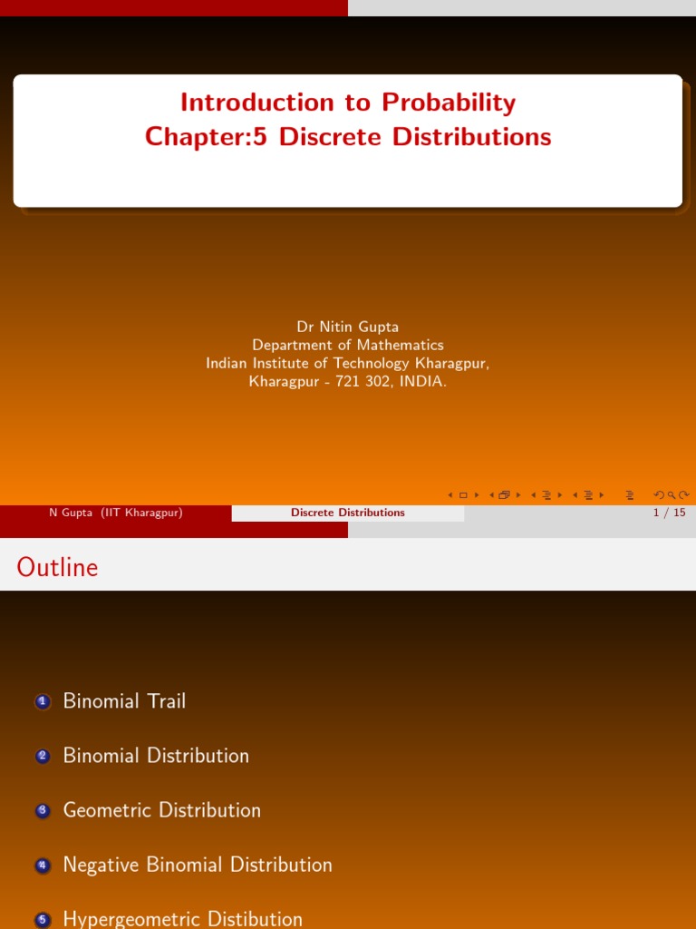 Chapter-5 Introduction To Probability | PDF | Probability Distribution | Statistical Theory