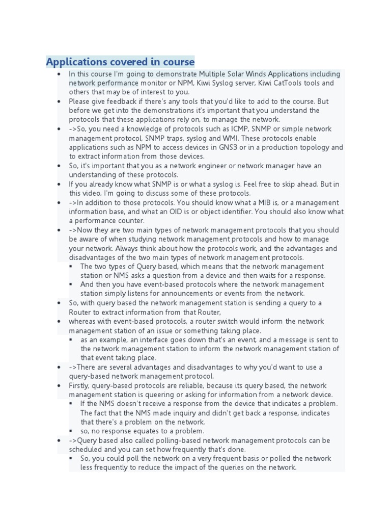 Network Management Fundamental | PDF | Computer Network | Router (Computing)