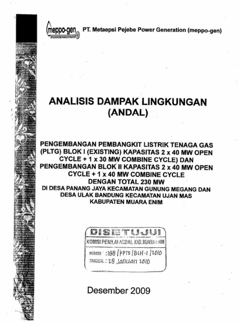 Contoh ANDAL Dari RST | PDF
