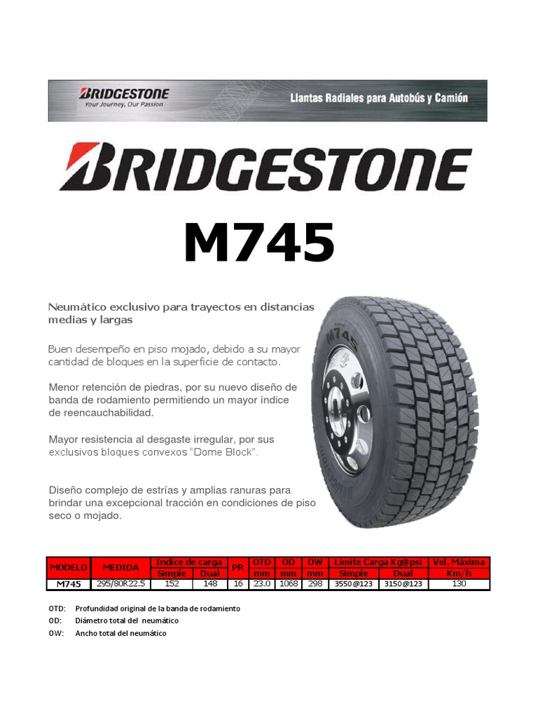 Bridgestone M745 | PDF