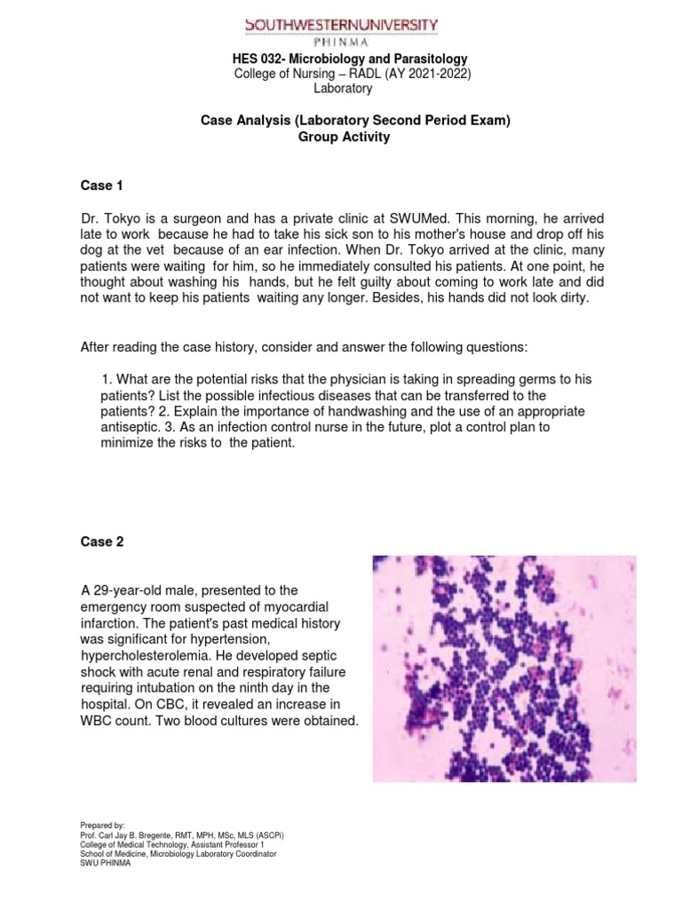 HES 032 BSN Case Analysis Lecture P2 Exam 2 | PDF | Infection | Influenza HES 032 BSN Case Analysis Lecture P2 Exam 2 | PDF | Infection | Influenza