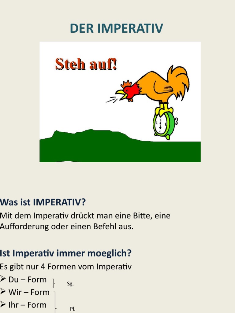Der Imperativ | PDF