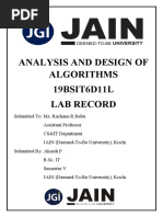 List of Programs: Course: Design and Analysis of Algorithms Course Id: MCA202 | PDF | Algorithms ...