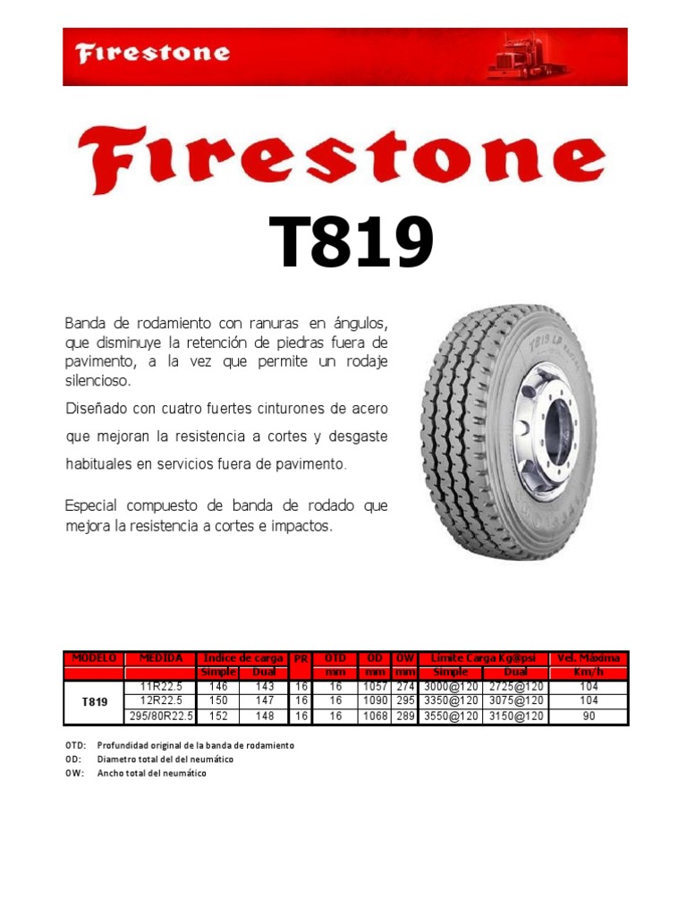 Firestone T819 | PDF