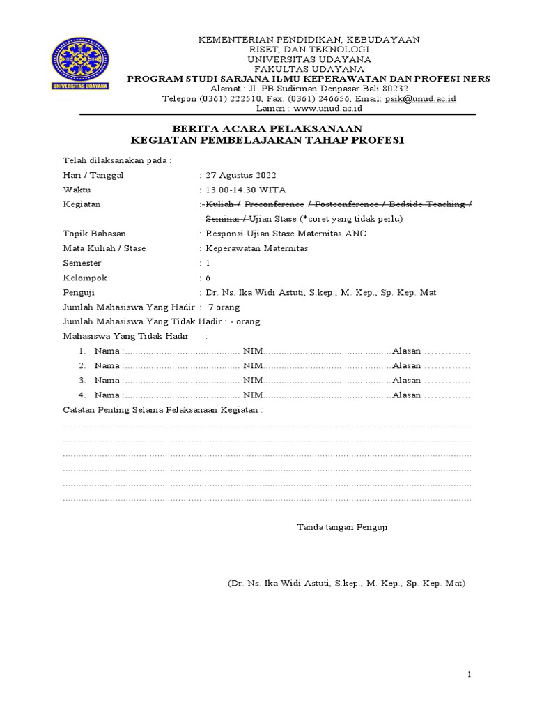 BA Responsi Ujian Stase Maternitas | PDF