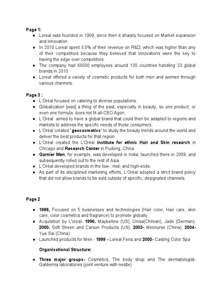 L’Oréal__ Case Study | PDF | Brand | Advertising