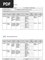 Risk Assessment Project Iosh - Ms | PDF | Welding | Construction