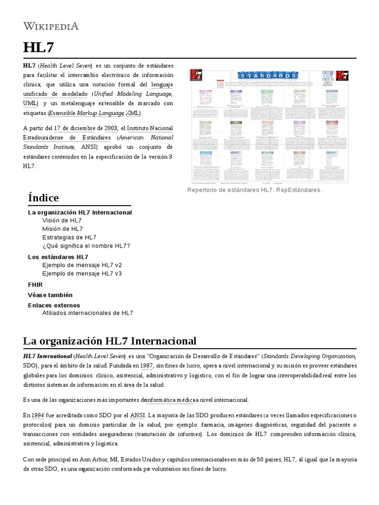 HL7 HL7 | PDF | Diseño de software | Edad de información