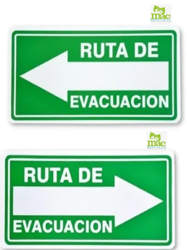 Rutas De Evacuacion Pdf