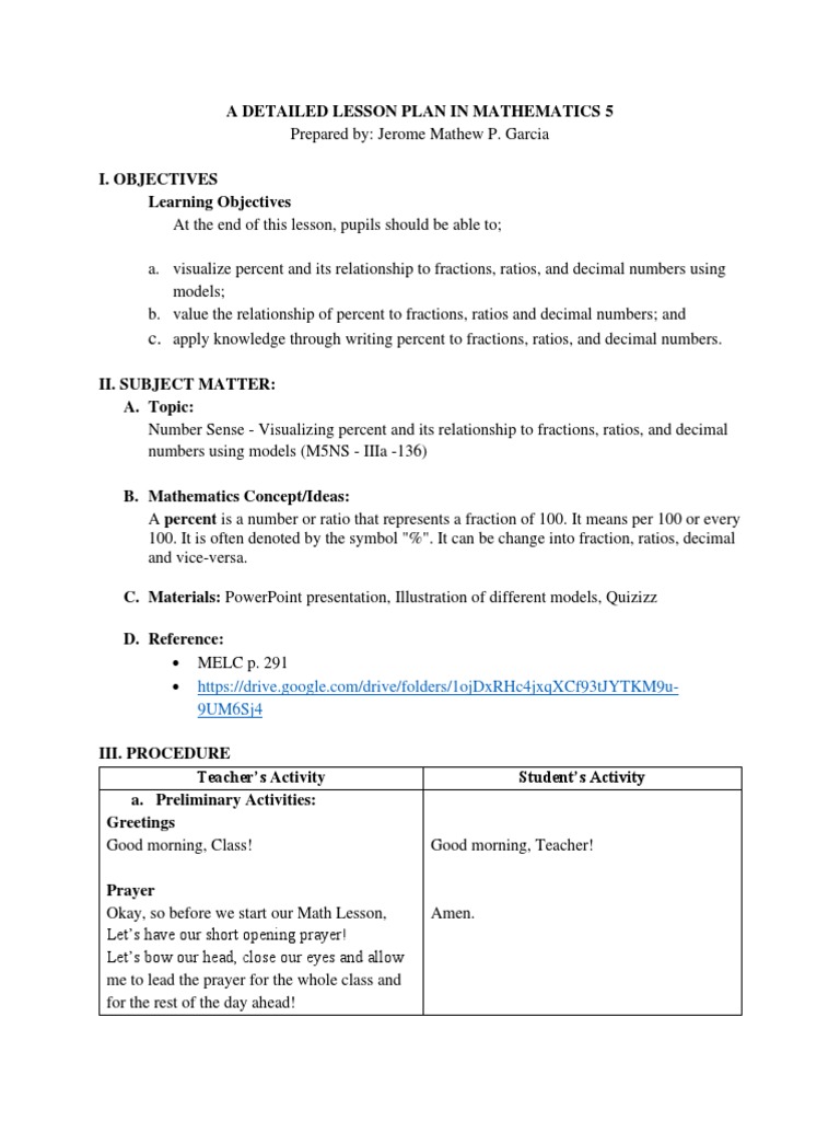 Visualizing Percent for Grade 5 Math | PDF | Ratio | Percentage