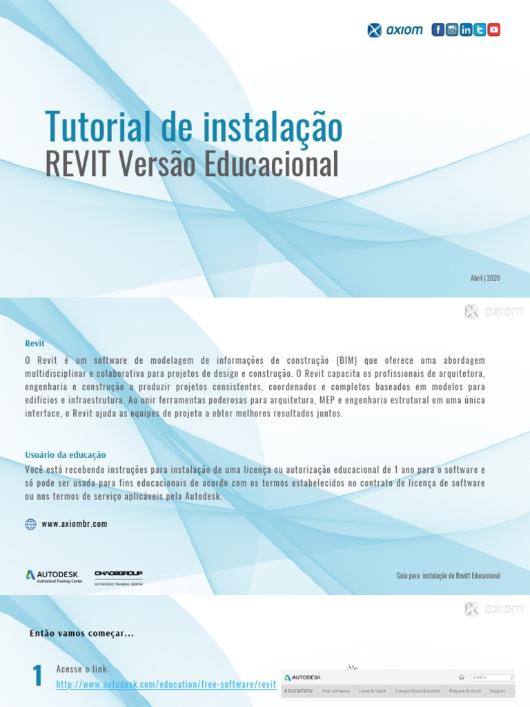 Tutorial de Instalação Do Revit | PDF | Autodesk Revit ...