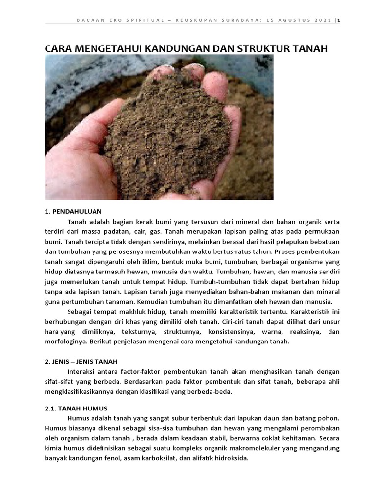 Karakteristik dan Jenis Tanah Humus | PDF