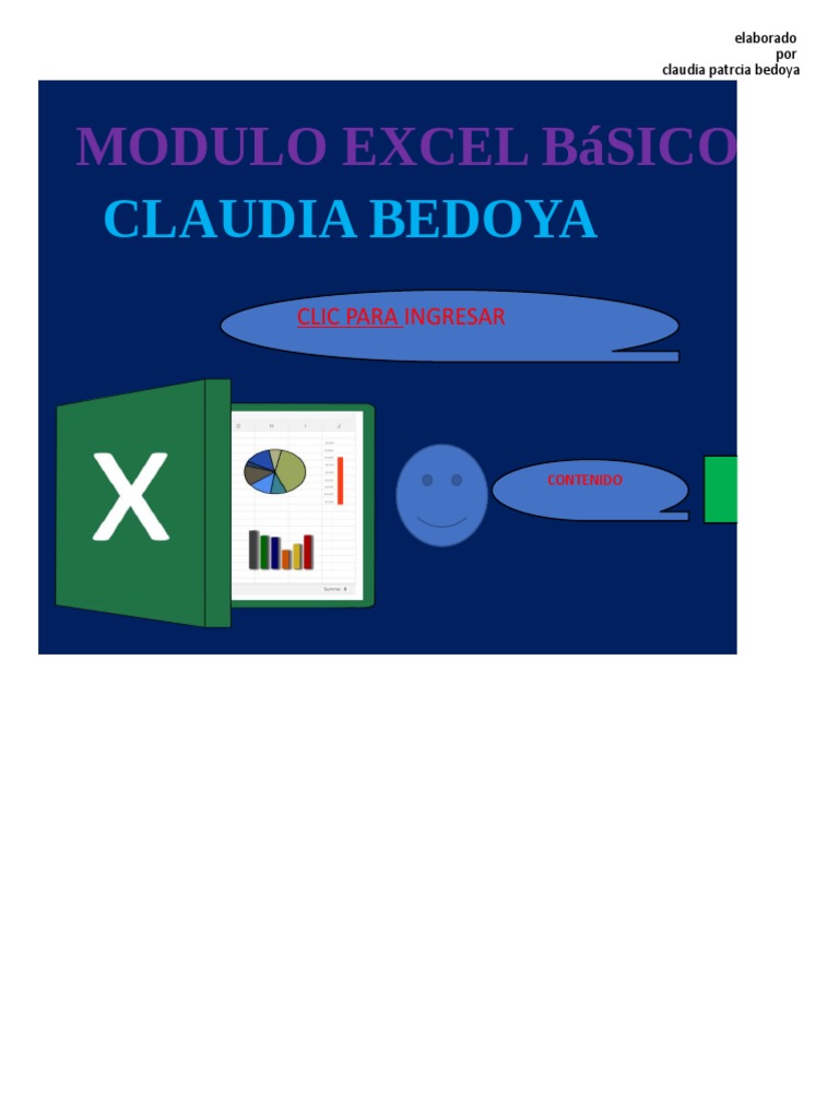 MODULO EXCEL BASICO Leer | PDF | Microsoft Excel | Fórmula