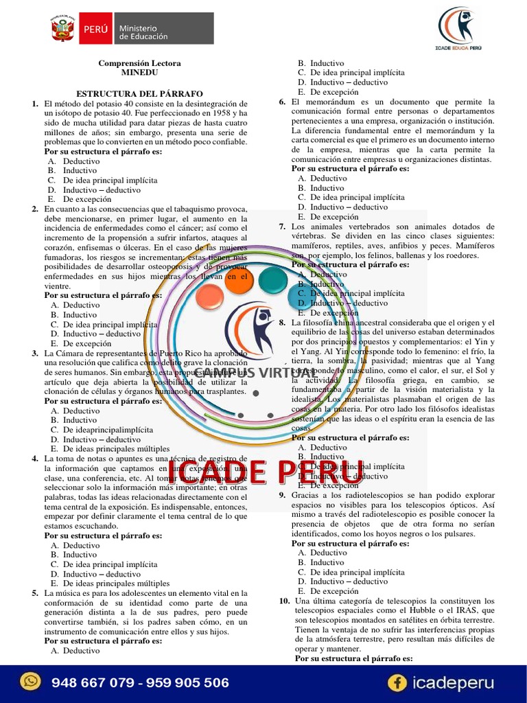 11 - 05 L ESTRUCTURA DEL PARRAFO | PDF | Yin y yang | Orina