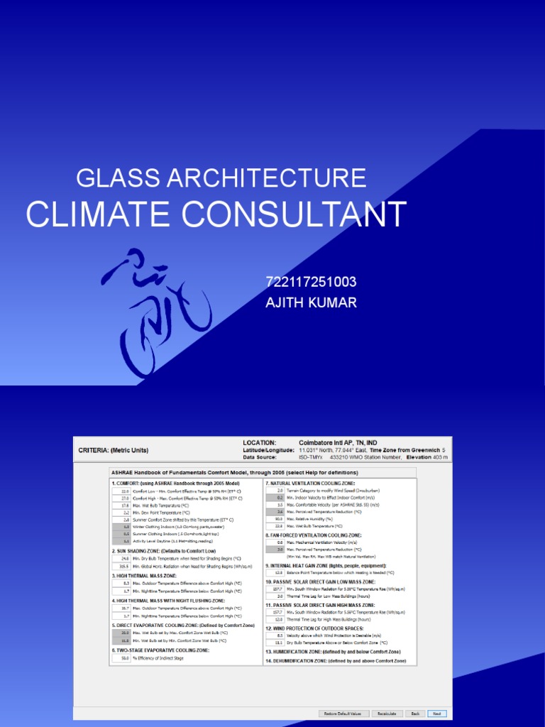 CLIMATE CONSULTANT - Assingnment | PDF | Transport Phenomena ...