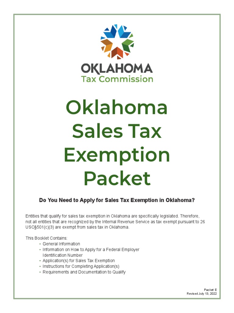 Packet E | PDF | 501(C) Organization | Tax Exemption