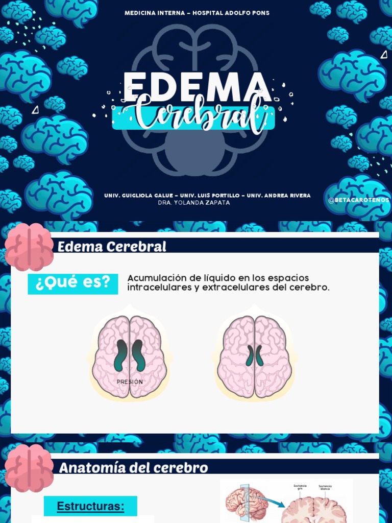 Edema Cerebral | PDF | Edema | Medicina CLINICA