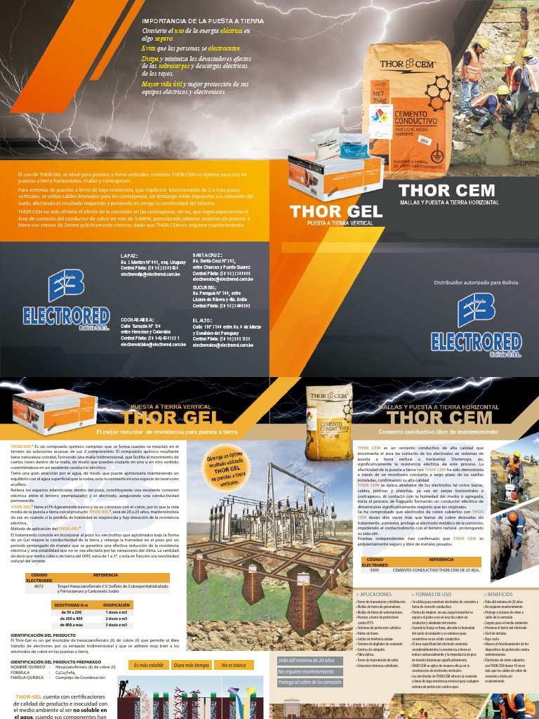 Eb Thor Cem Gel Diptico | PDF | Cobre | Corrosión