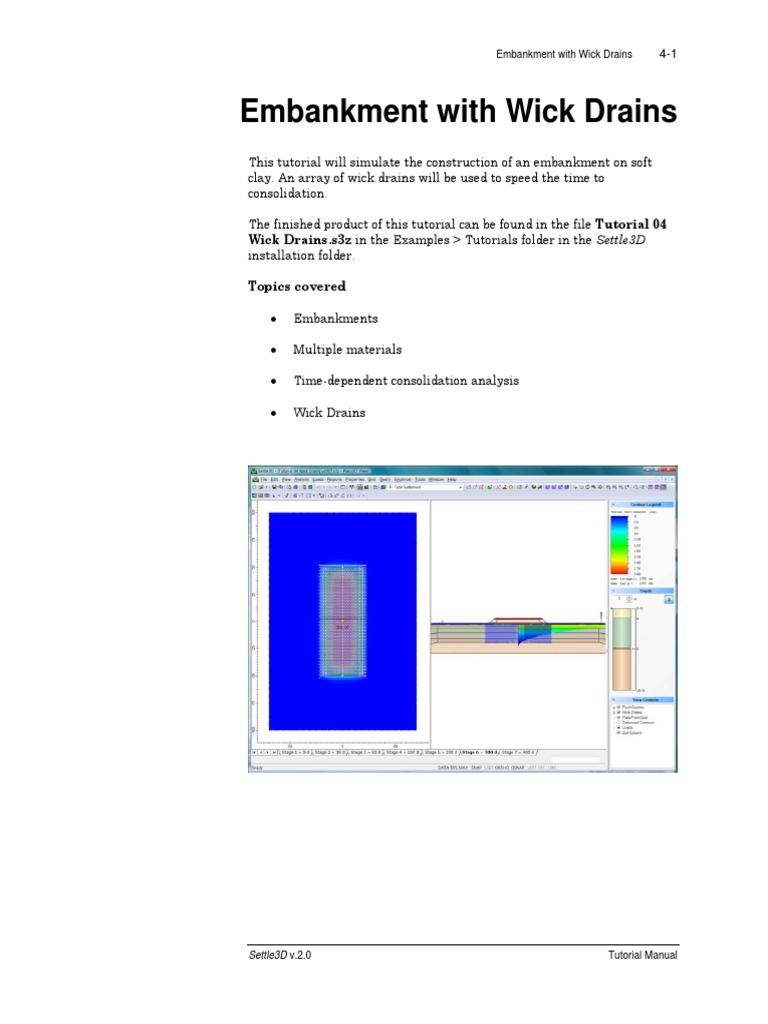Tutorial 04 Wick Drains | PDF | Earth Sciences