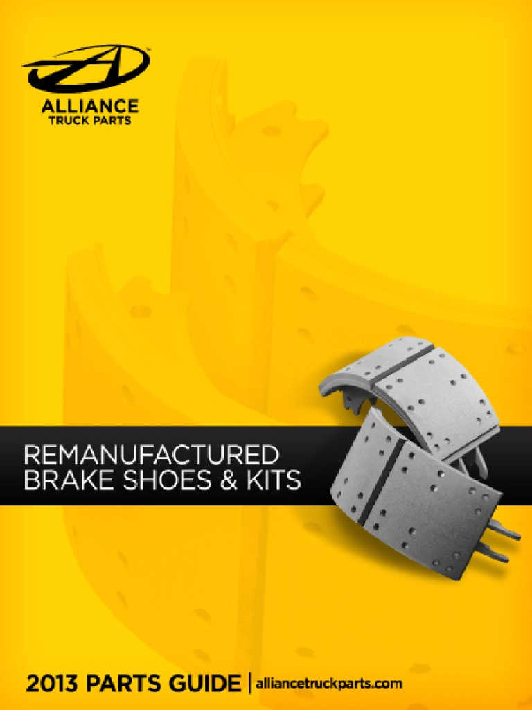 Alliance Brake Shoe Kits | PDF | Trailer (Vehicle) | Brake
