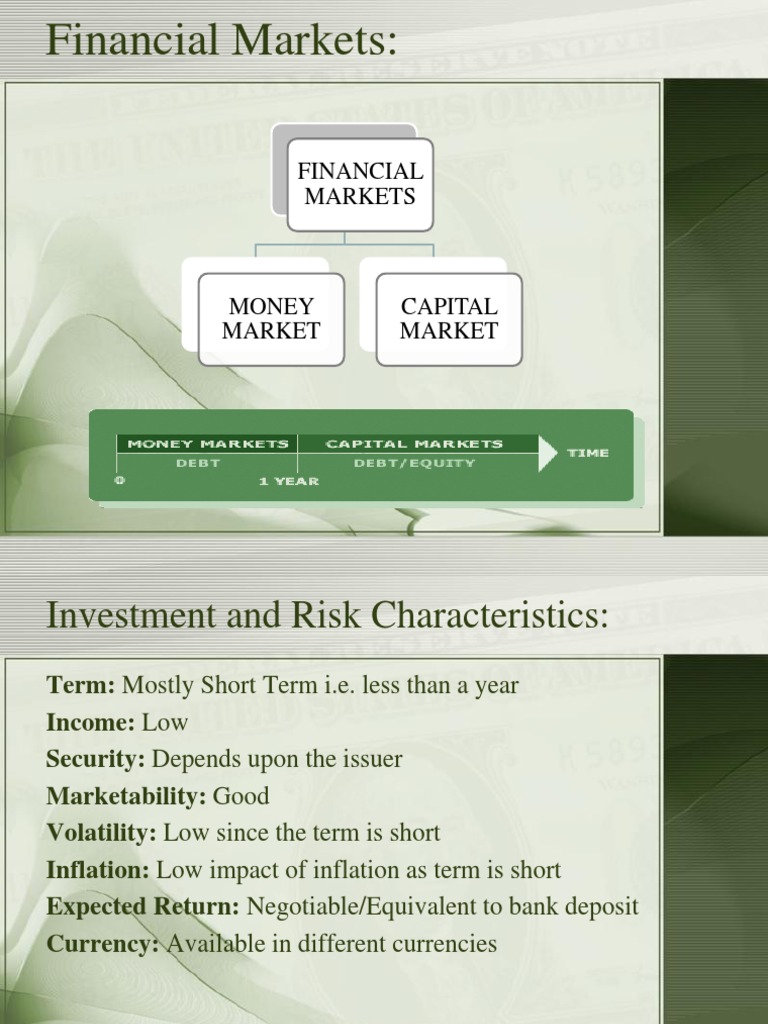 Money Market | PDF | Financial Markets | United States Treasury Security