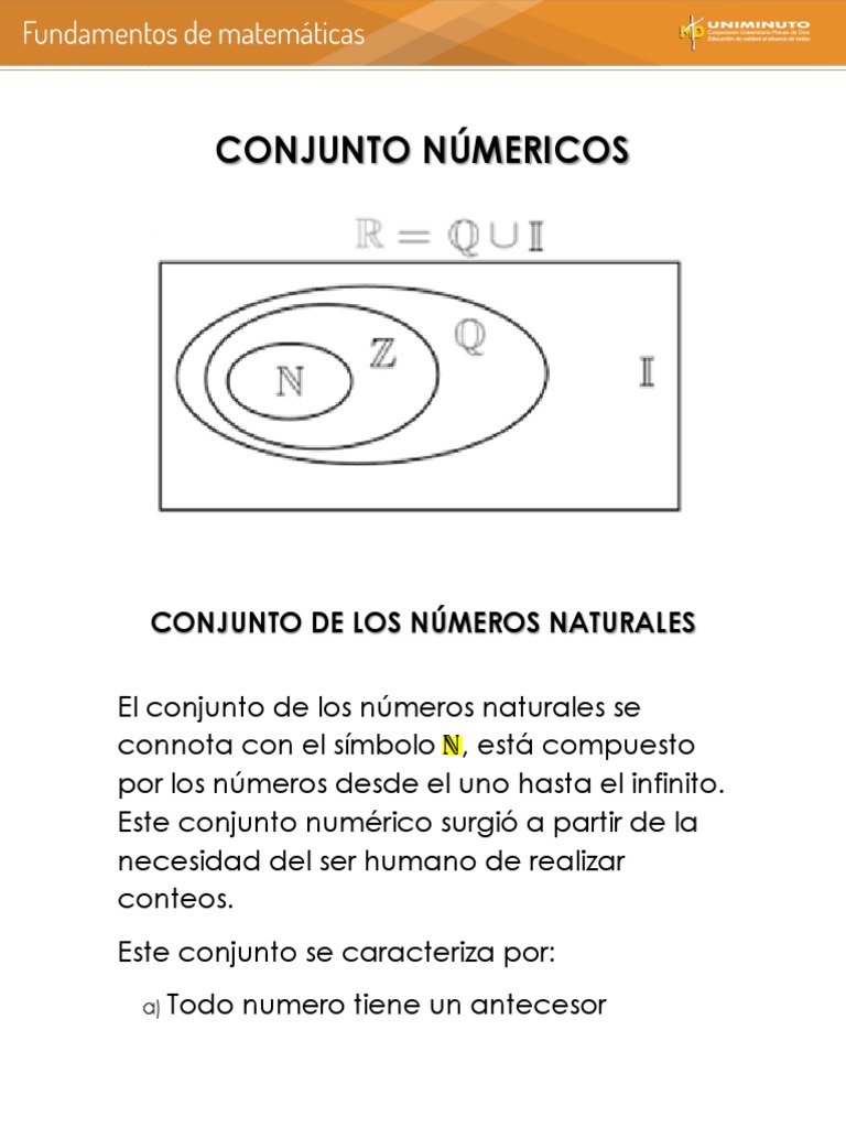 Clase # 1 - Conjuntos Numéricos | PDF | Entero | Álgebra abstracta