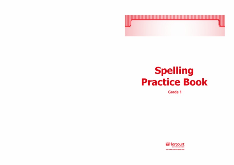 Storytown Grade 1 Spelling Practice Bookغلاف | PDF