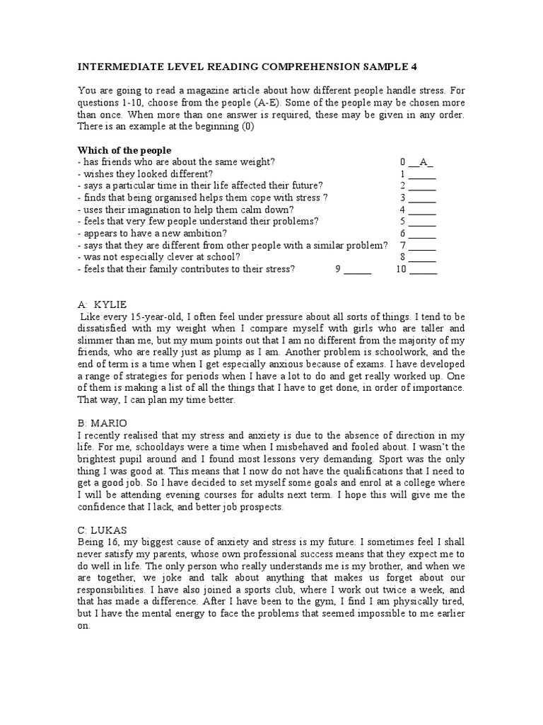 Reading b1 | PDF | Psychology