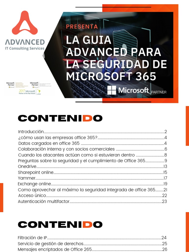 E-Book Guia Advanced para La Seguridad en Microsoft 365 | PDF ...