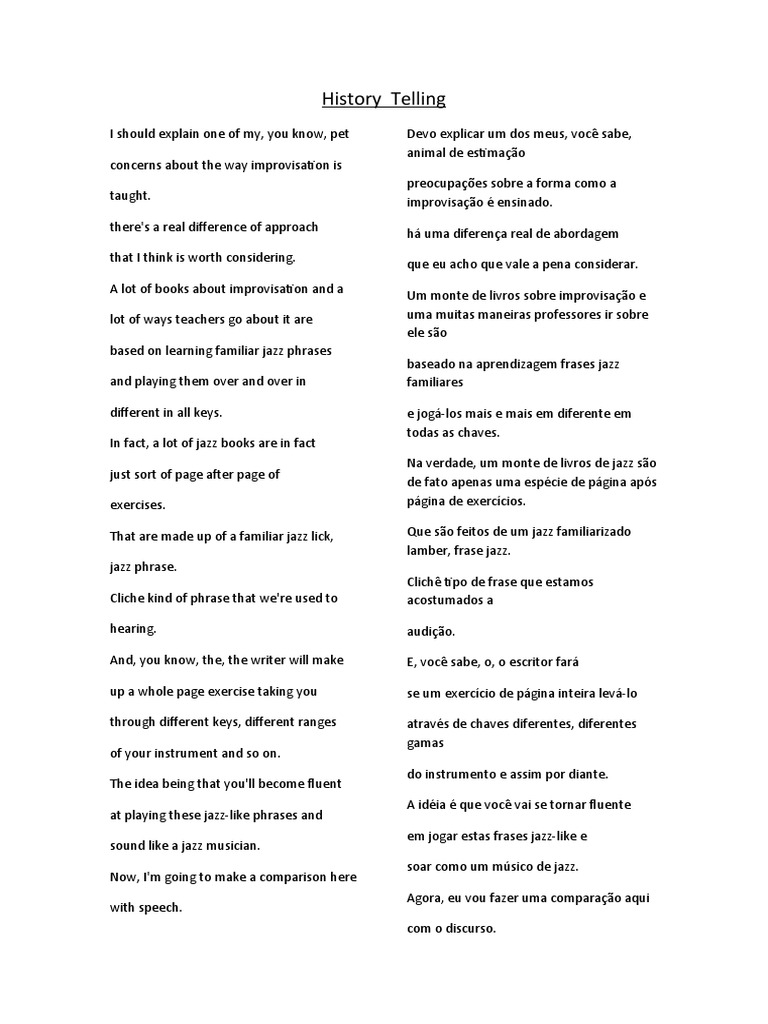 History Telling | PDF