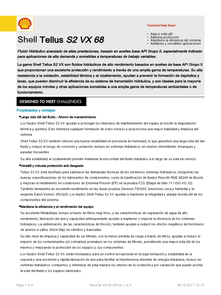 Tellus S2 VX 68 | PDF | Temperatura | Agua